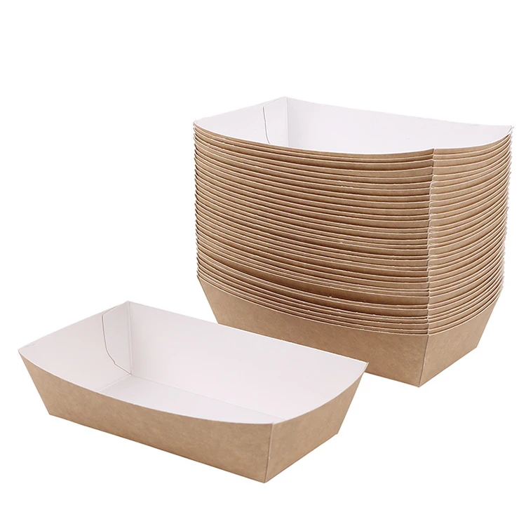Eco-friendly Food Packaging - Customizable Kraft Paper Trays