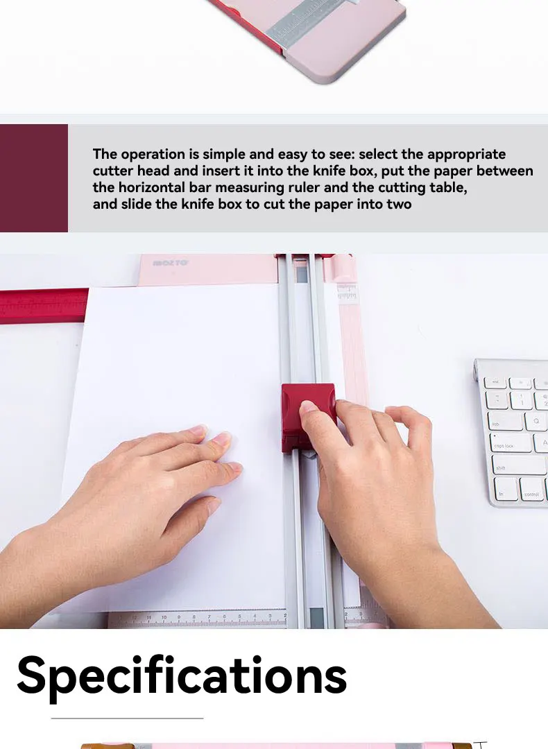 Sliding Manual Paper Cutter - Efficient Business Card Rolling Cutter