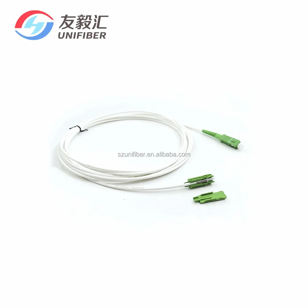 Single Mode Armored UV White 3.0mm G657A2 SC/APC Ferrule to SC/APC ...