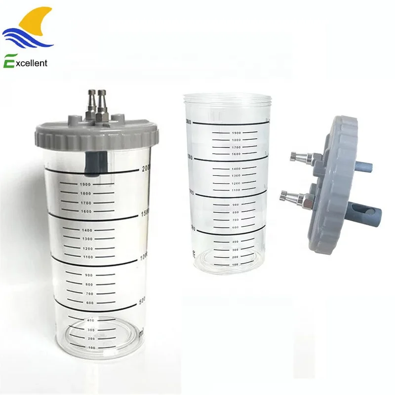 Wall Mounted Reusable Suction Canisters Suction Jar For Suction Unit ...