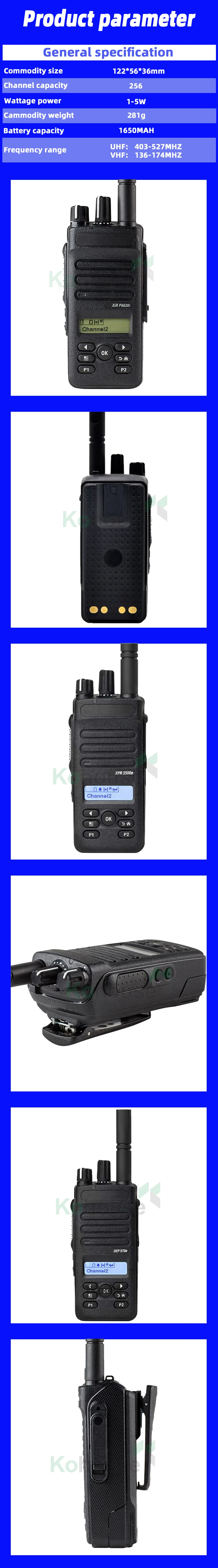Original Xir P6620i Digital Two-way Radio Dp2600e Uhf Dmr Handheld Long ...