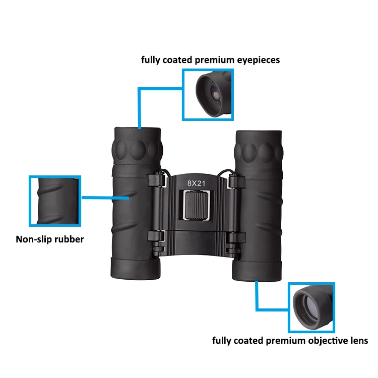 Small 8x21 Compact Pocket Outdoor Mini Hd Bak7 Foldable Kids Durable ...