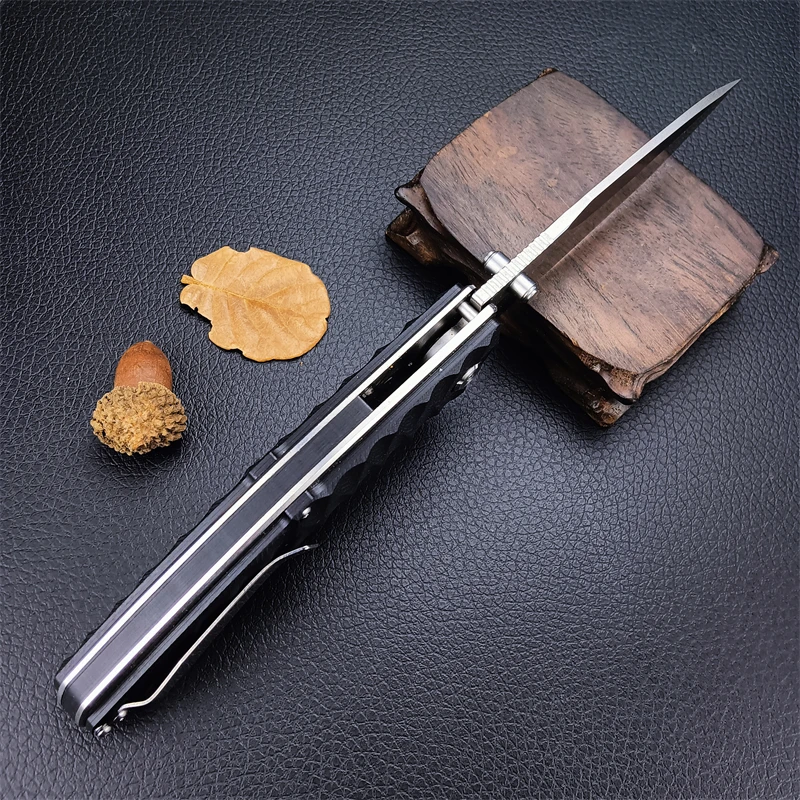 Outdoor G10 Handle Tactical Folding Pocket Knife D2 Blade Edc Camping ...