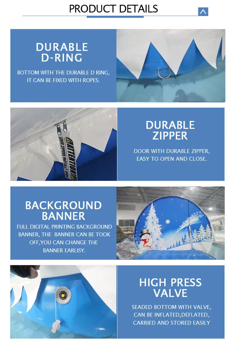 Customized Giant Life Size Transparent Pvc Christmas Human Snow Globe ...