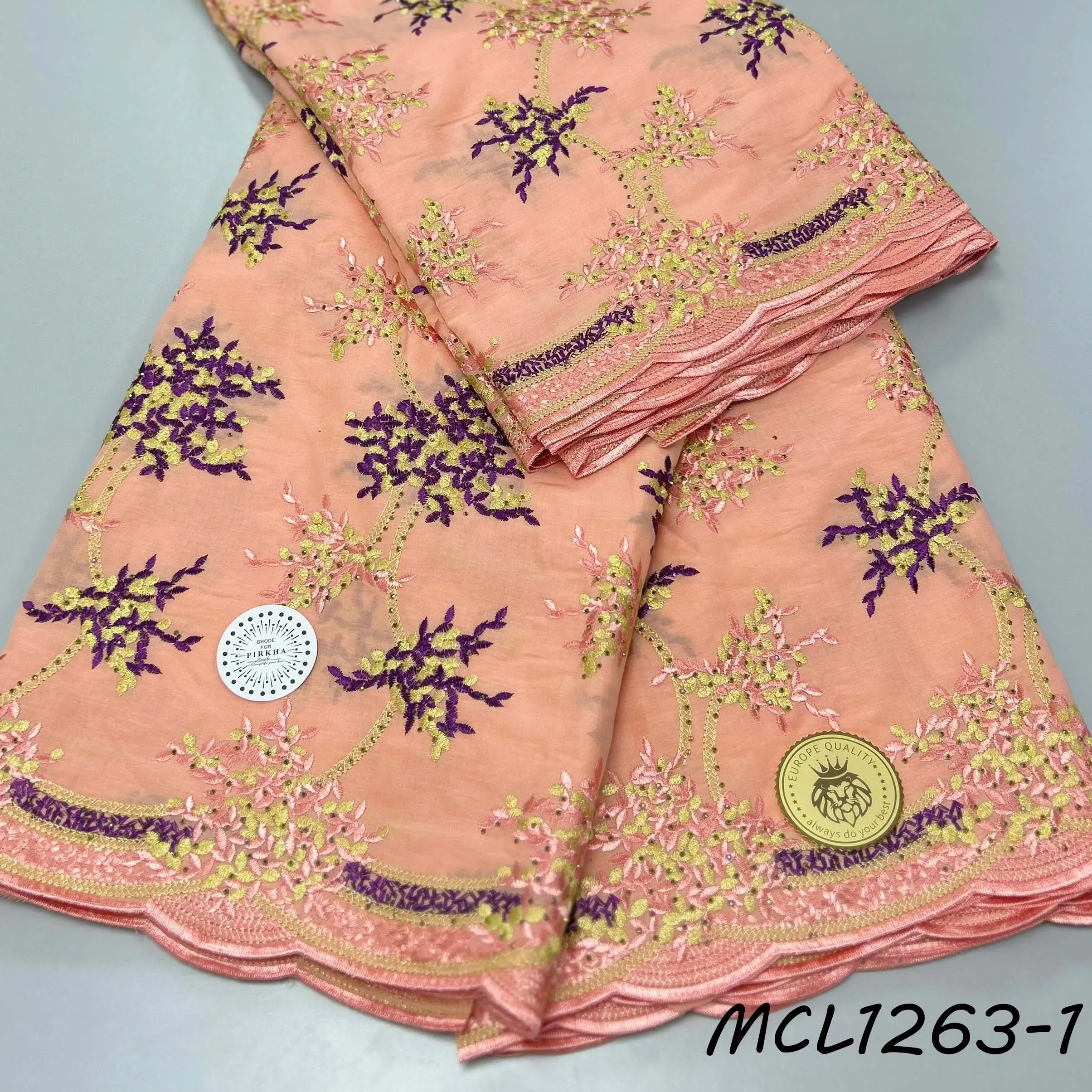 Tissu Dubai Voile Suisse Coton Brode Swiss Lace Tulle Fabric Stones ...