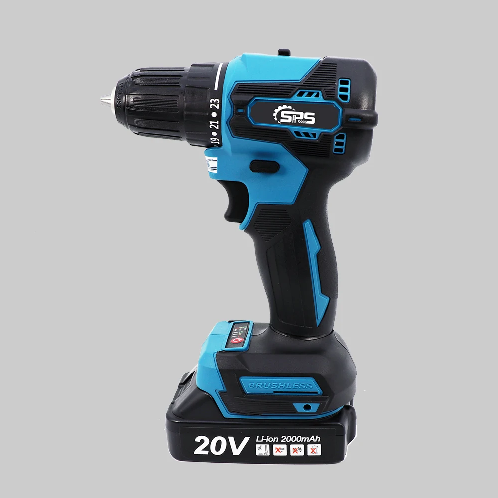 New Design Two Speed Professional 20v Li-ion Battery Brushless Drill ...