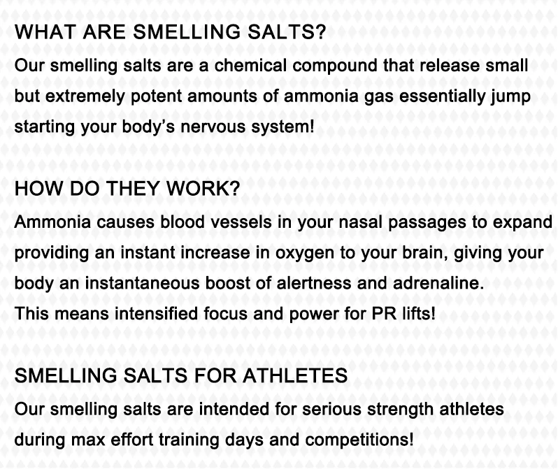 Ammonia Smelling Salts Insanely Strong Ammonia Inhalant For Athletes ...