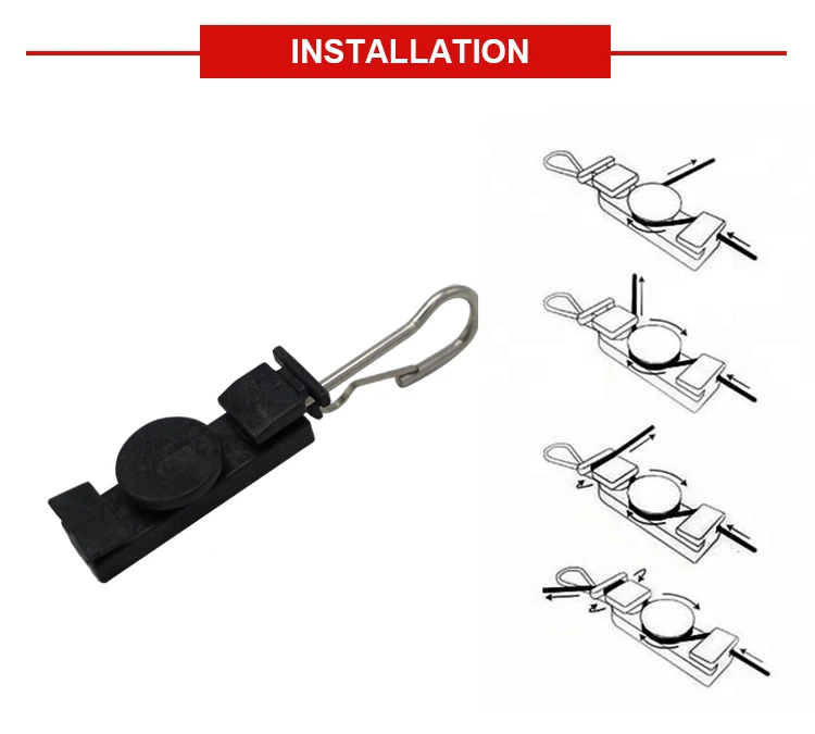 S Type Transmission Line Fitting Tension Clamp for FTTH