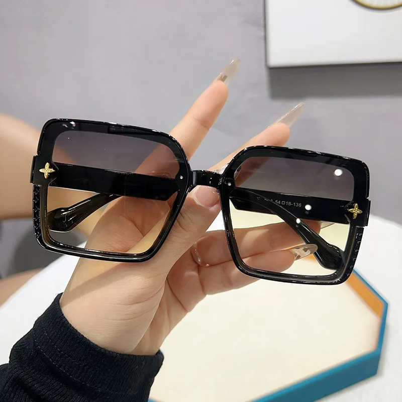 Sunglasses Women in the New Big Face Sunglasses Anti Ultraviolet Round ...