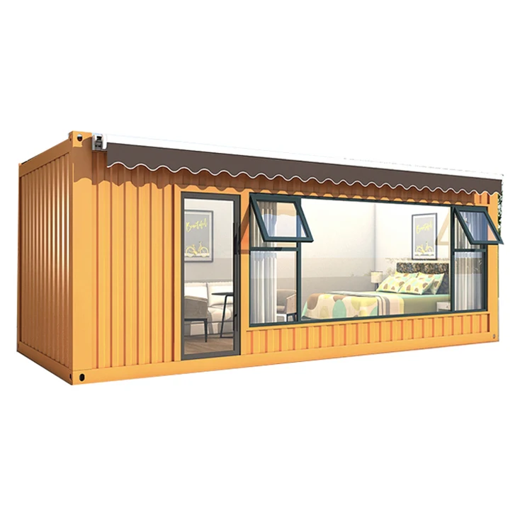 20ft 40ft yellow prefab shipping container bar coffee kiosk house home ...