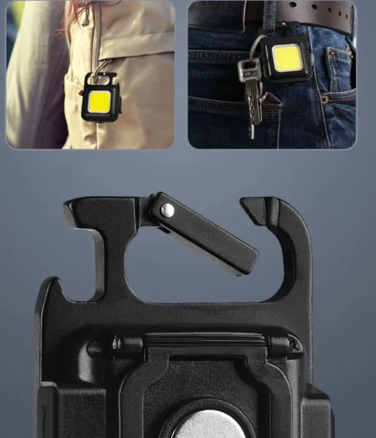 Mini Keychain Lights - Rechargeable Flashlights for Hiking