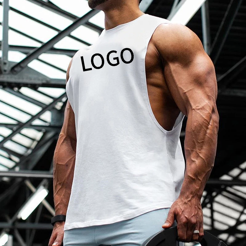 Factory Custom Men Activewear Muscle Bodybuilding Tank Top Gym Running ...