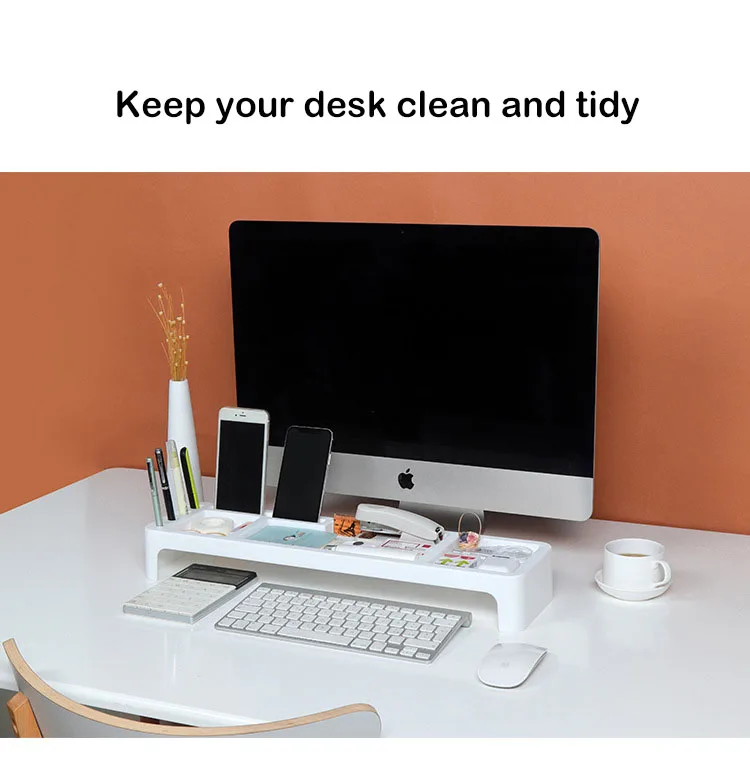 Office Desk Stationary Holders Memo Tray Table Shelf Keyboard Rack ...