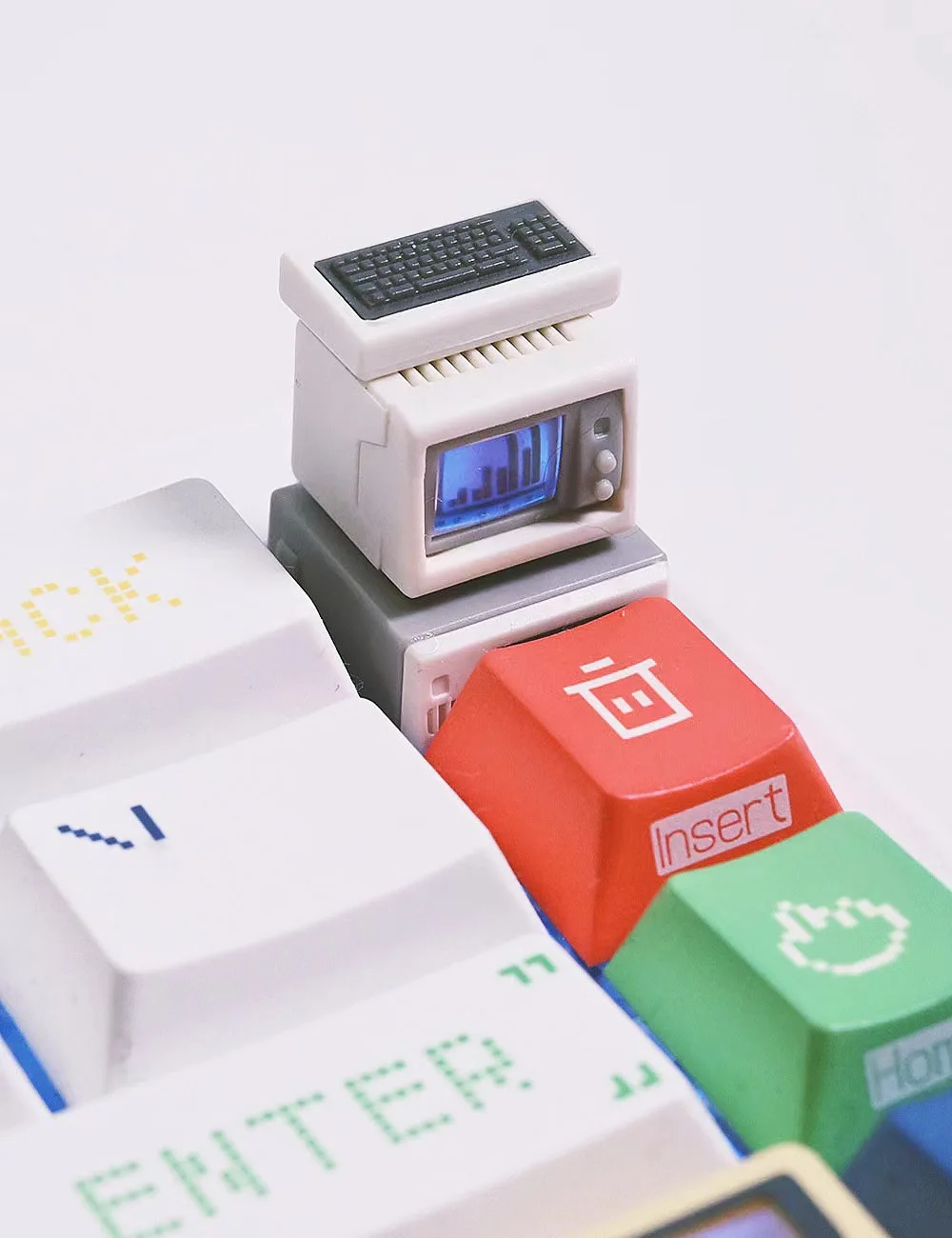 K02 Macintosh Retro Design Mechanical Keyboard Backlit R4 Keycaps ...