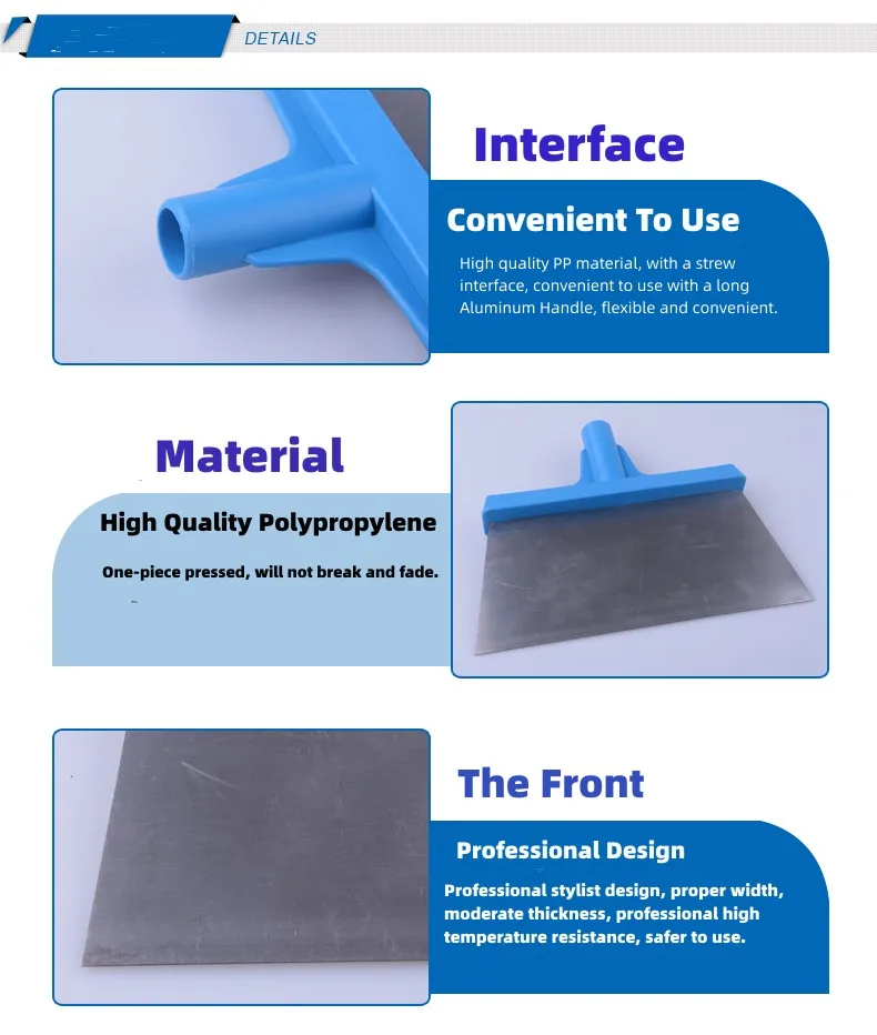 Shianku Food Grade 304 Stainless Steel Scraper Razor Blade Scraper ...