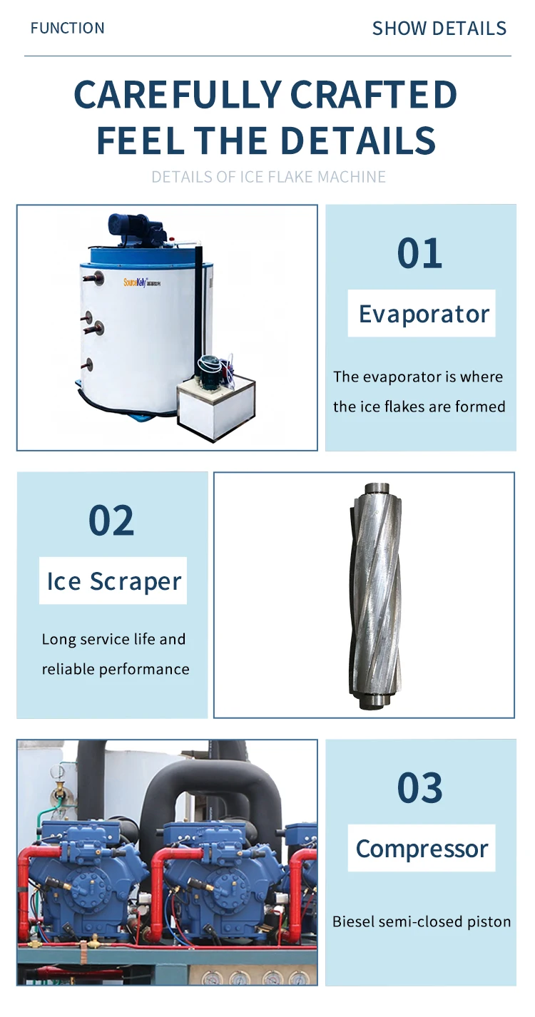 2024 Stainless Steel Seawater Flake Ice Ma Maker Fishing Seafood ...