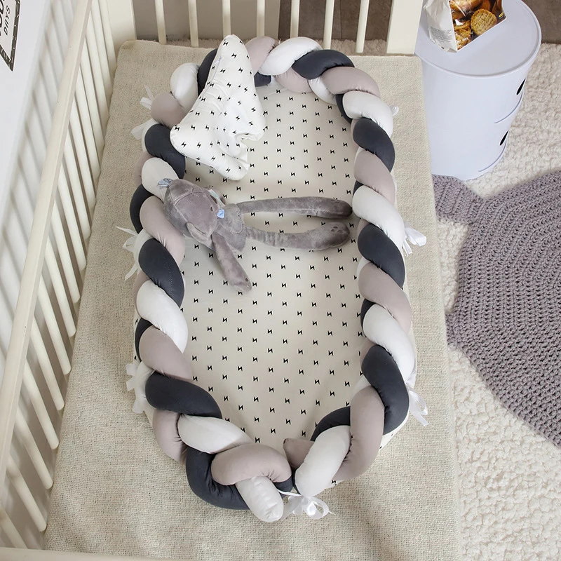 Promotional Cat Ear Portable Baby Swaddle Nest Newborn Lounger Bed Baby ...