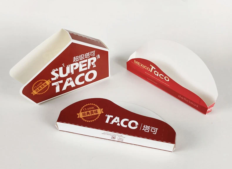 Custom Mexico Taco Box Logo - Biodegradable & Disposable
