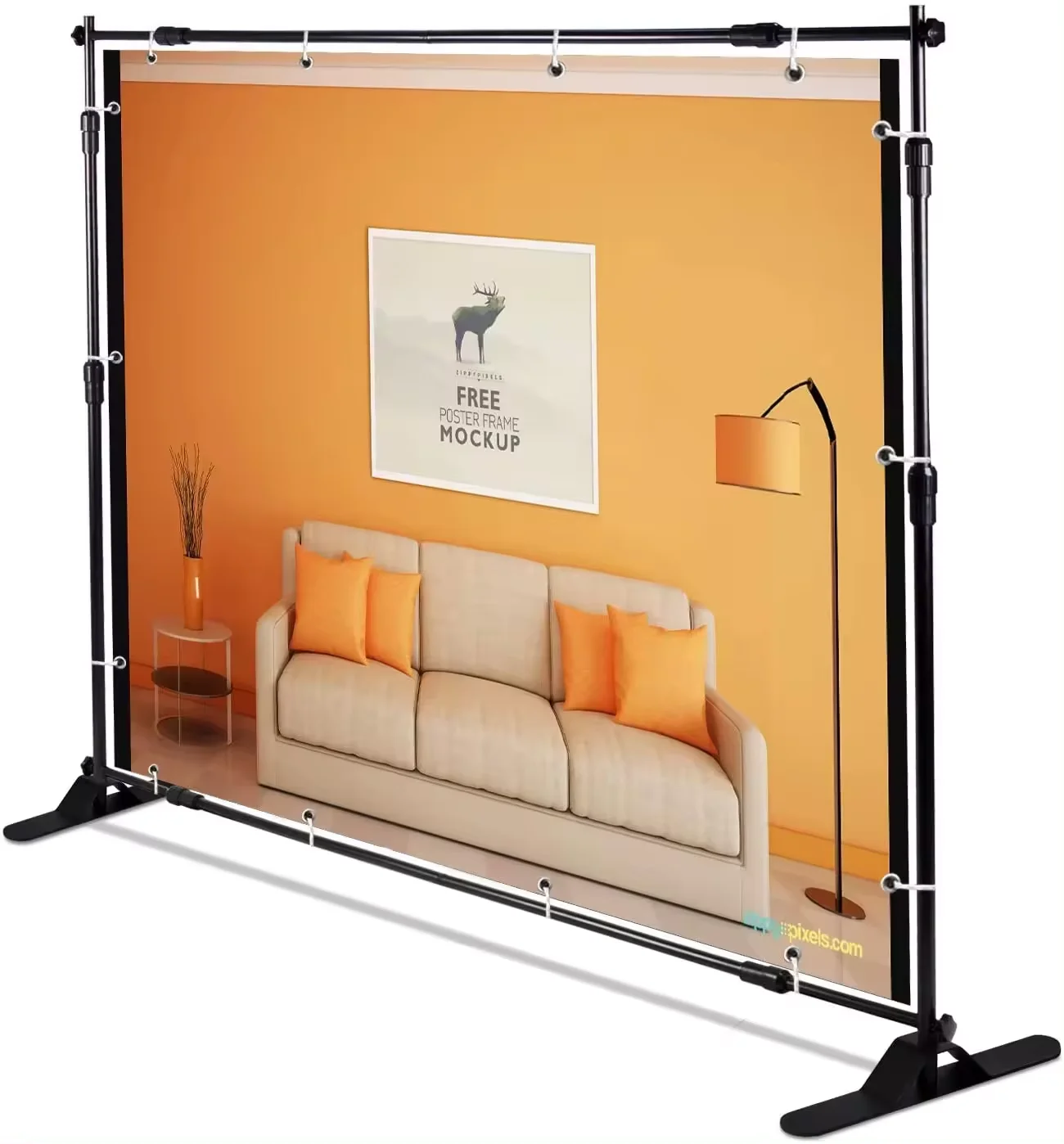 Rack Step Repeat Promotion Portable Backdrop Telescopic Banner Stand ...