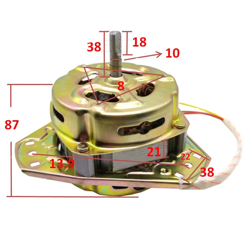 Universal 60w 70w 120w 150w spin washing machine motor with copper wire ...