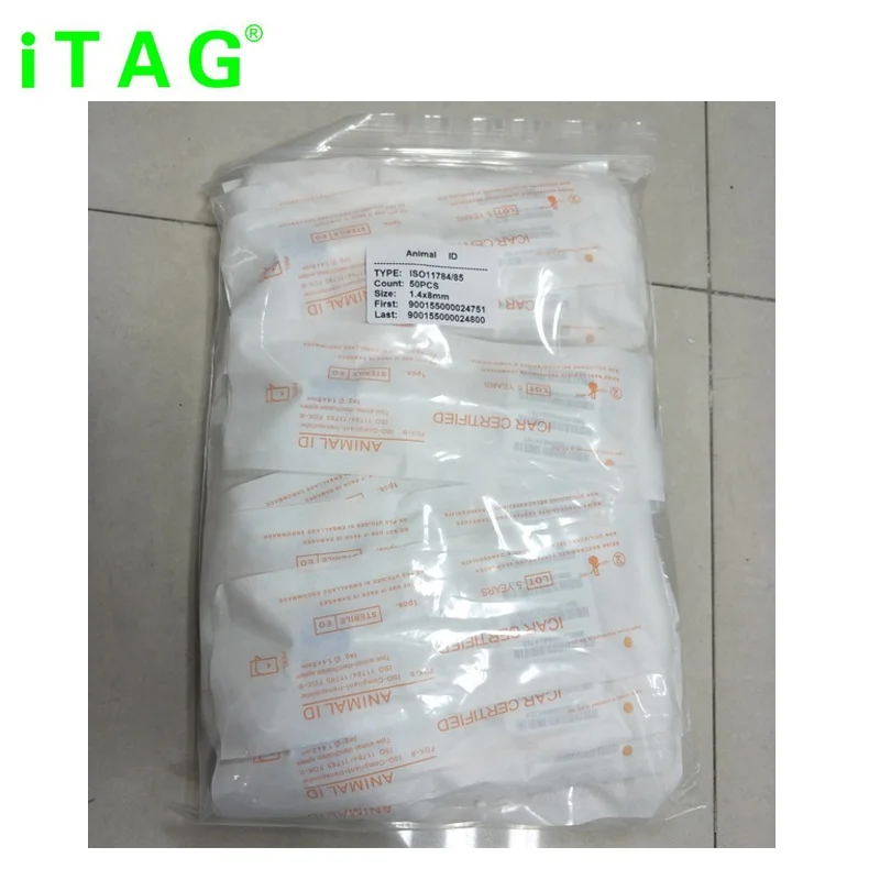 The Small Size Of 1.4*8mm Microchip With 134.2khz Em4305 Chip Pet ...