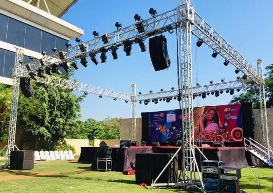 Event Stage System With Roof Truss Aluminium Alloy Lift Lighting Truss ...