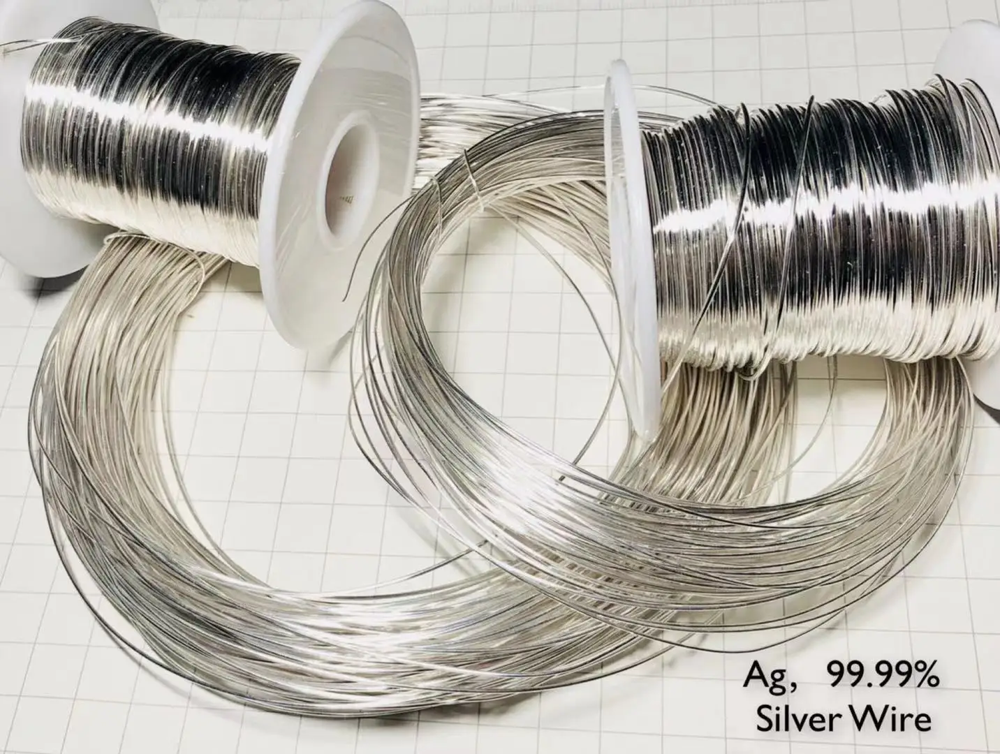 Silver Ag Wire Element Sample - 99.99% Pure - 1mm Diameter