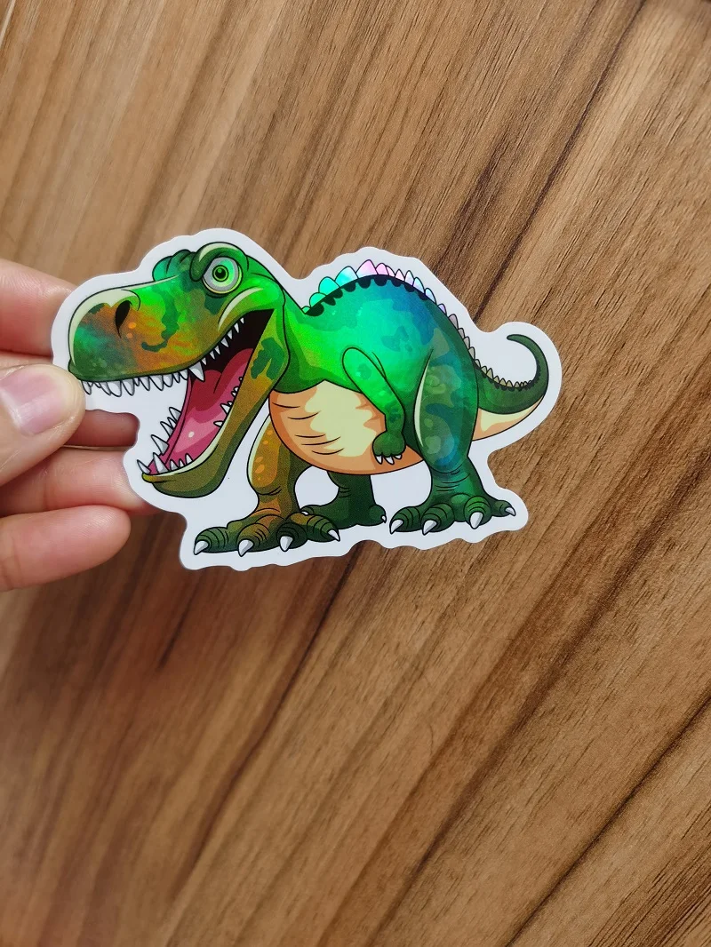 Custom Die Cut Glitter Holographic Logo Sticker Printing