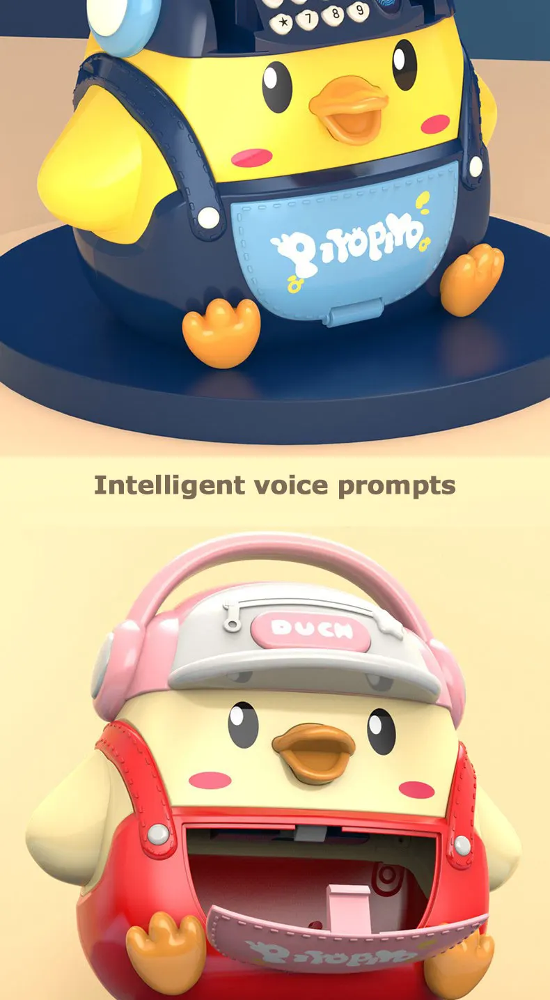Cute Cartoon Duck Pig Electronic Piggy Bank Backpack Kids Gifts ...