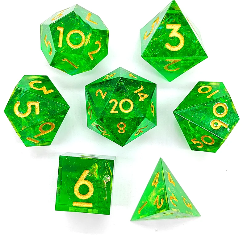 New Resin Dice Pointed Rpg Creative Table Game Dragon And Dungeon - Buy ...