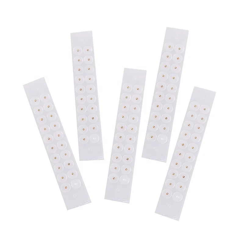 100PCS 24K Gold Plated Ear Seeds - Pressure Point Stickers