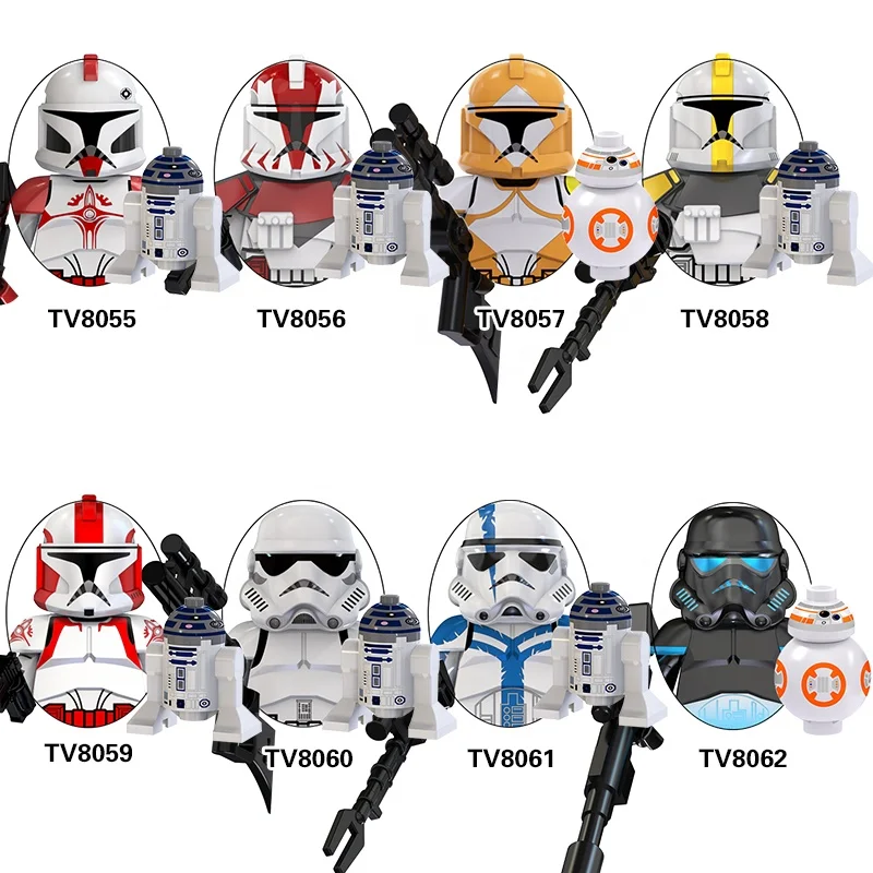 Tv6108 Sw Movie Trooper Clone Commander Fox Stone Ganch Bly Mini ...