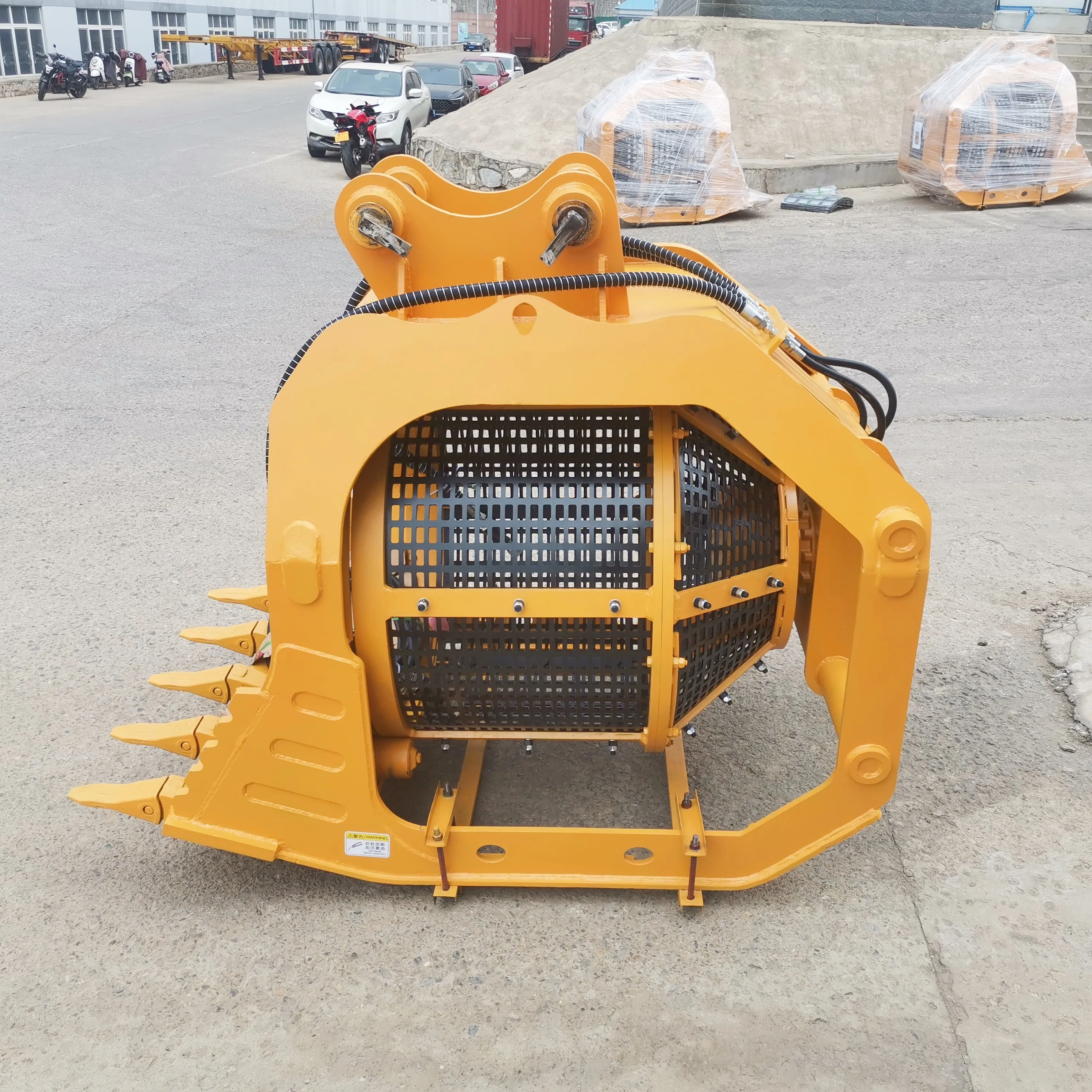 20 Tons Excavator Equipment Screen Bucket Rotating Skeleton Bucket ...