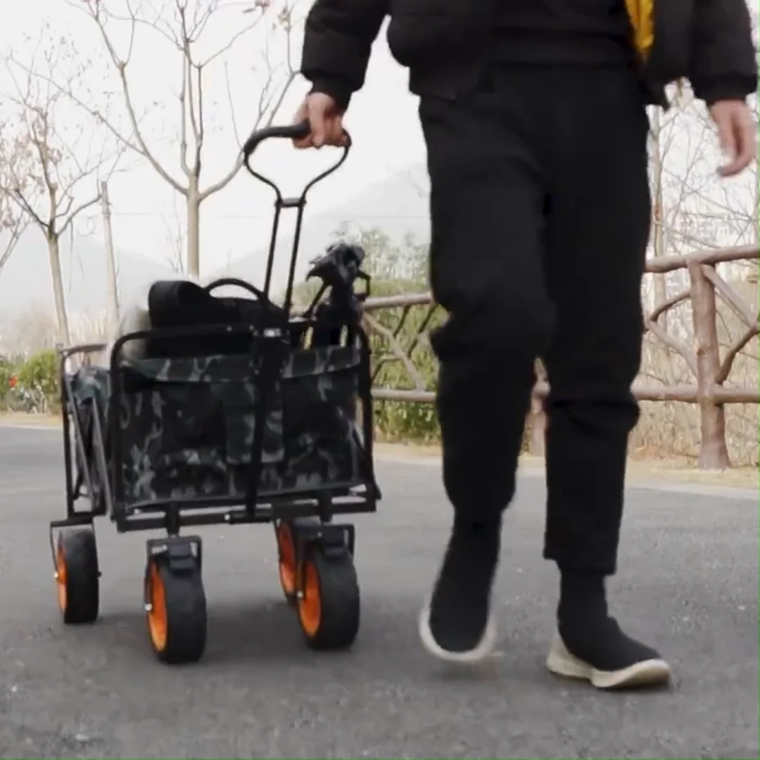 Folding Utility Stroller Wagon Cart Collapsible Folding Outdoor Utility ...