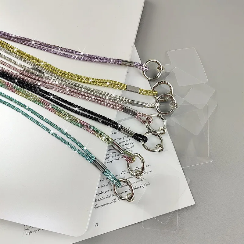 Luxury Rhinestone Mobile Phone Lanyard - Anti-Loss Ornament
