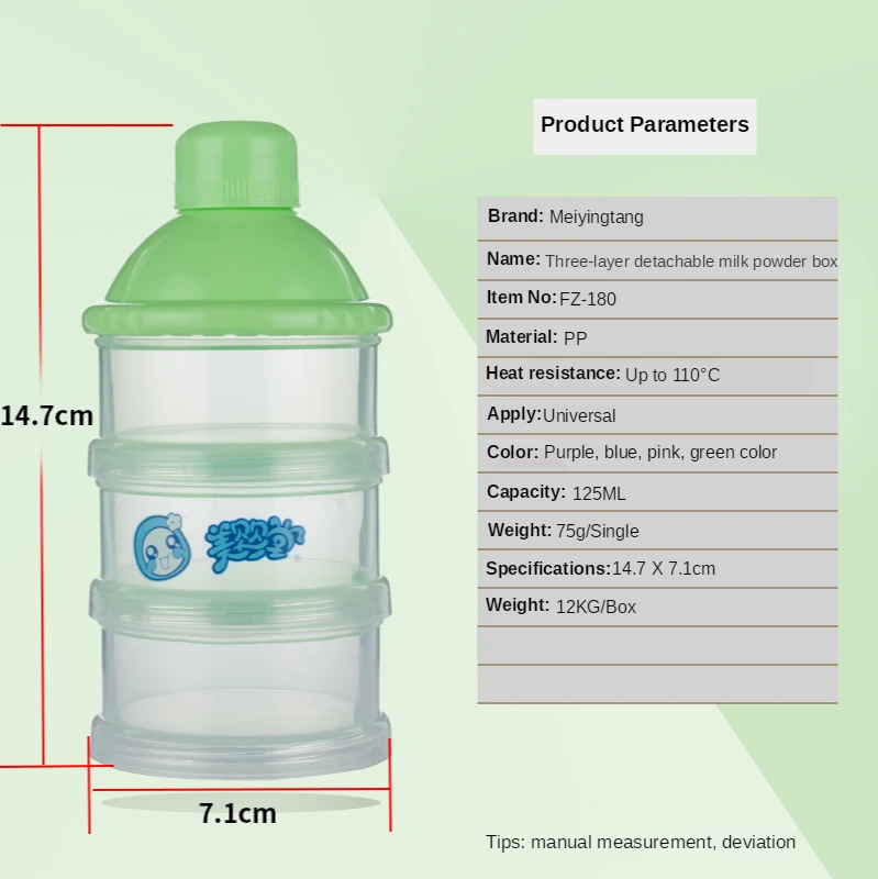 Factory Wholesale Pp Baby Puff Box Powder Milk Box High Quality Baby ...