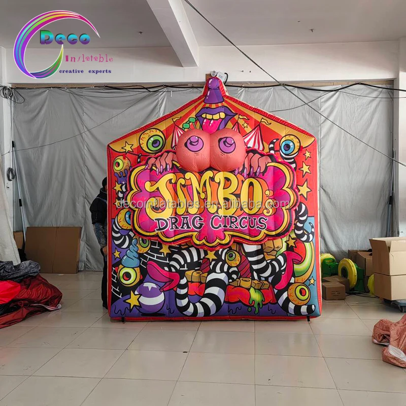 Circus Inflatable Advertising Board Inflatable Graffiti Background ...