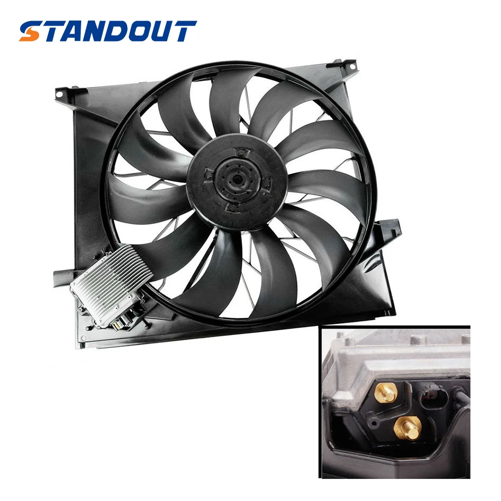 Brand New 17427640508 17427600557 300W Radiator Condenser Cooling Fan ...