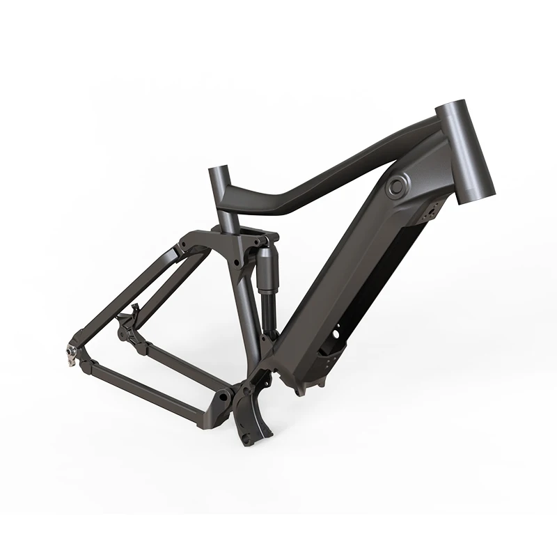 Aluminum Bafang M500 Full Suspension Mountain Ebike Frame