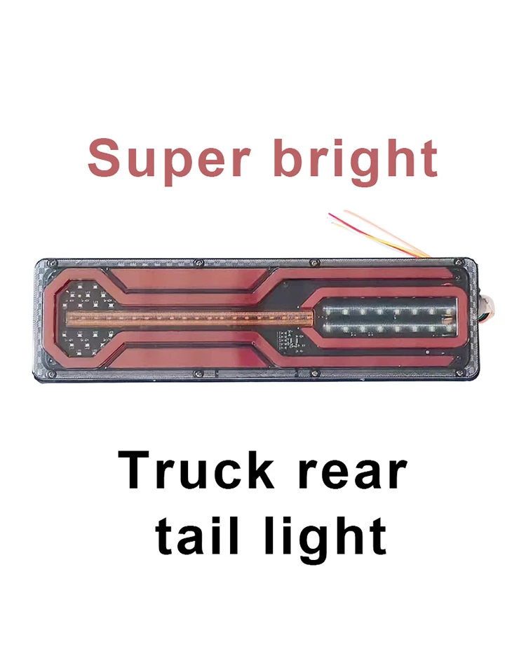 Led Square Auto Brake Reverse Turn Light LED Taillight Rear Lamp Signal ...