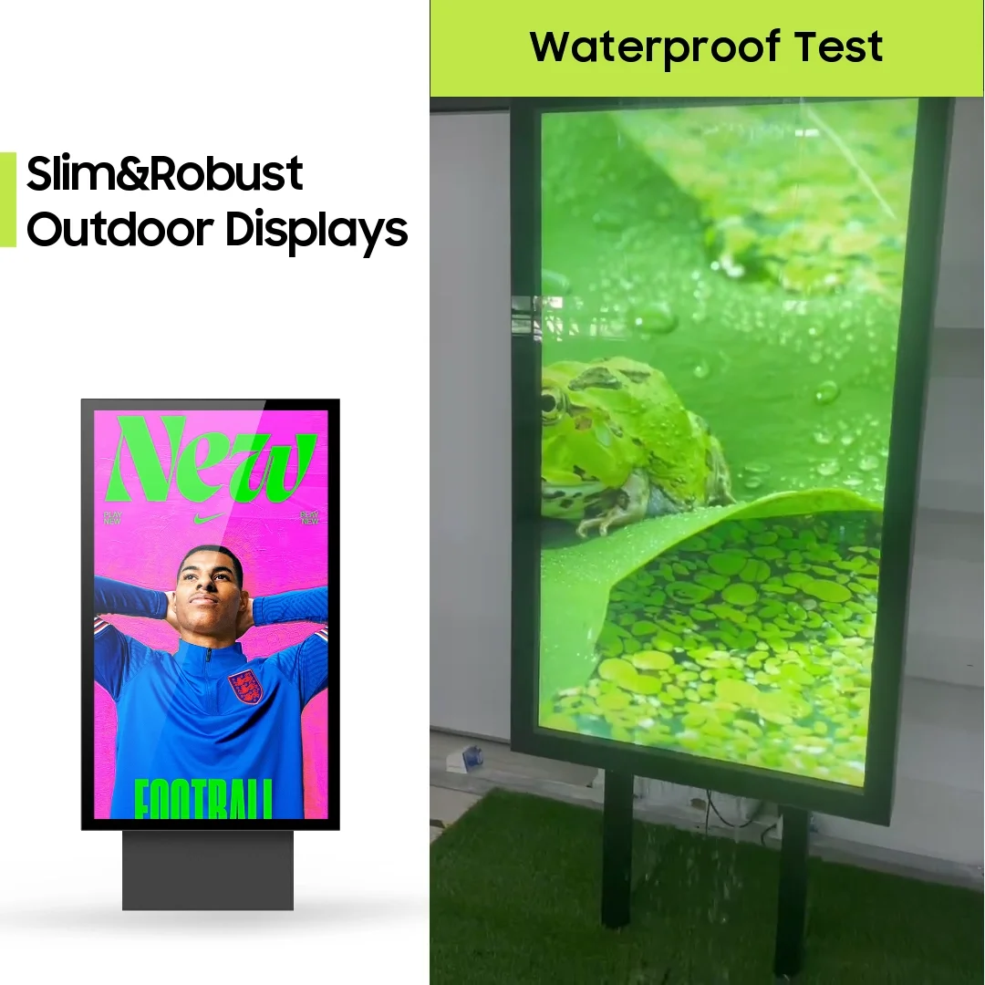 Fanless Outdoor Advertising Screen Drive Thru System Lcd Menu Board ...