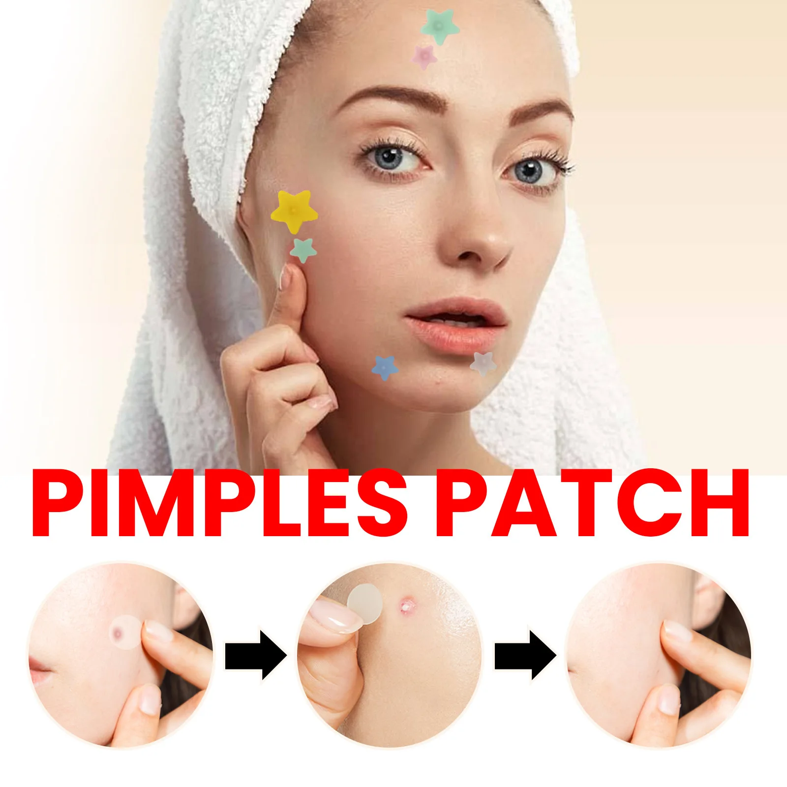 Star Face Pimple Patches Hydrocolloid Acne 200pcs/box Pimples Patch for ...