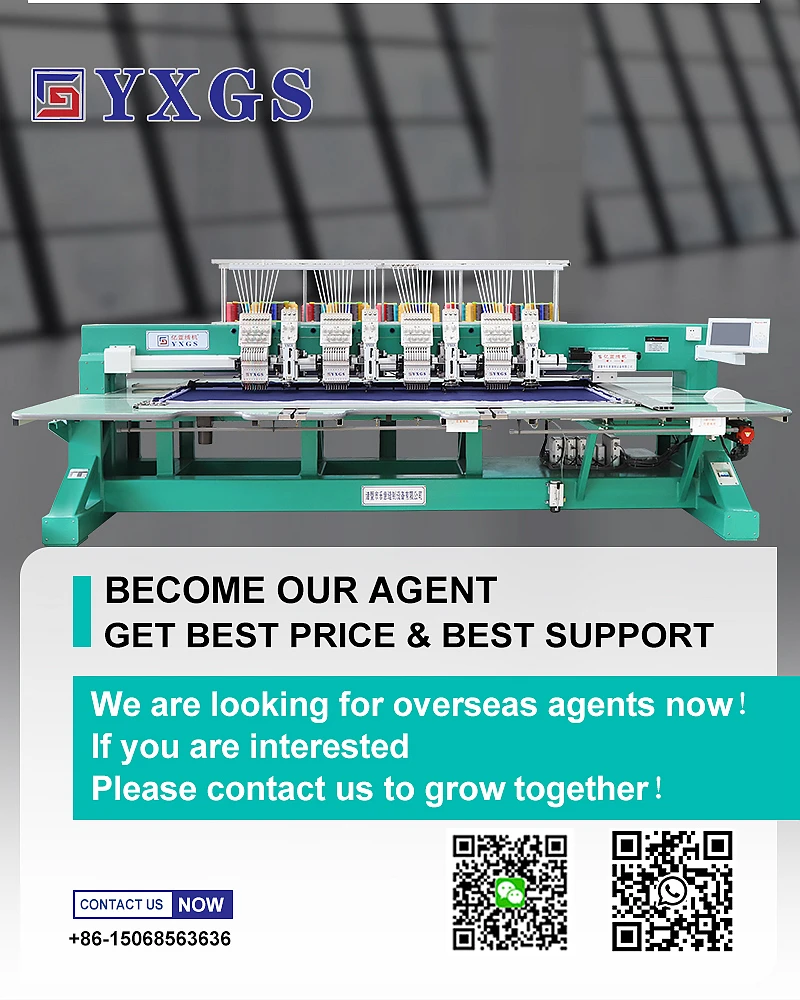 4 Head Computerized Embroidery Machine Industrial Commercial 10 Head ...