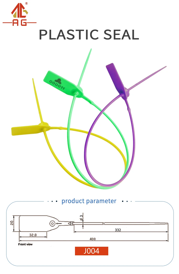 400mm Length Safety Plastic Seal Logistics Security Seal With ...