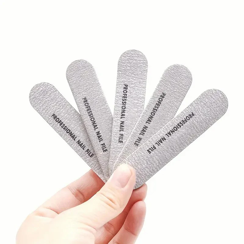 50 Pcs Mini Wood Nail Files Double Sandpaper Straight Nail File180/240 ...