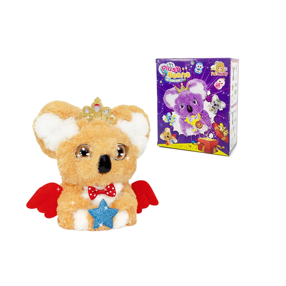 Kids Crafting Kit Glue Plush Diy Cute Pet Handmade Gifts Diy Assembly ...