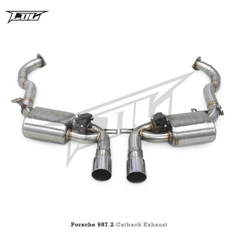 Boska SS304 Catback Exhaust for Porsche Boxster/Cayman 987/987.2 2008-2012 Escape Muffler ...