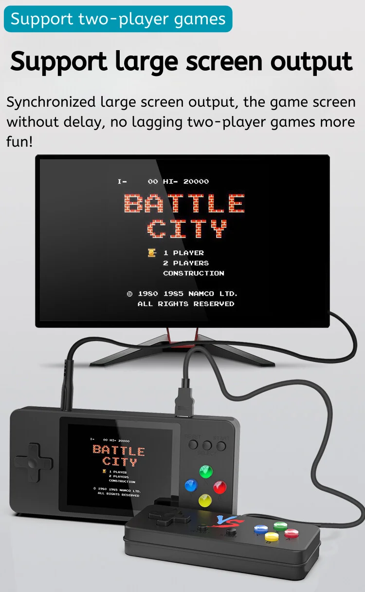 K8 Game Console 2.4/2.8-inch High-definition Lcd Display Screen Built ...