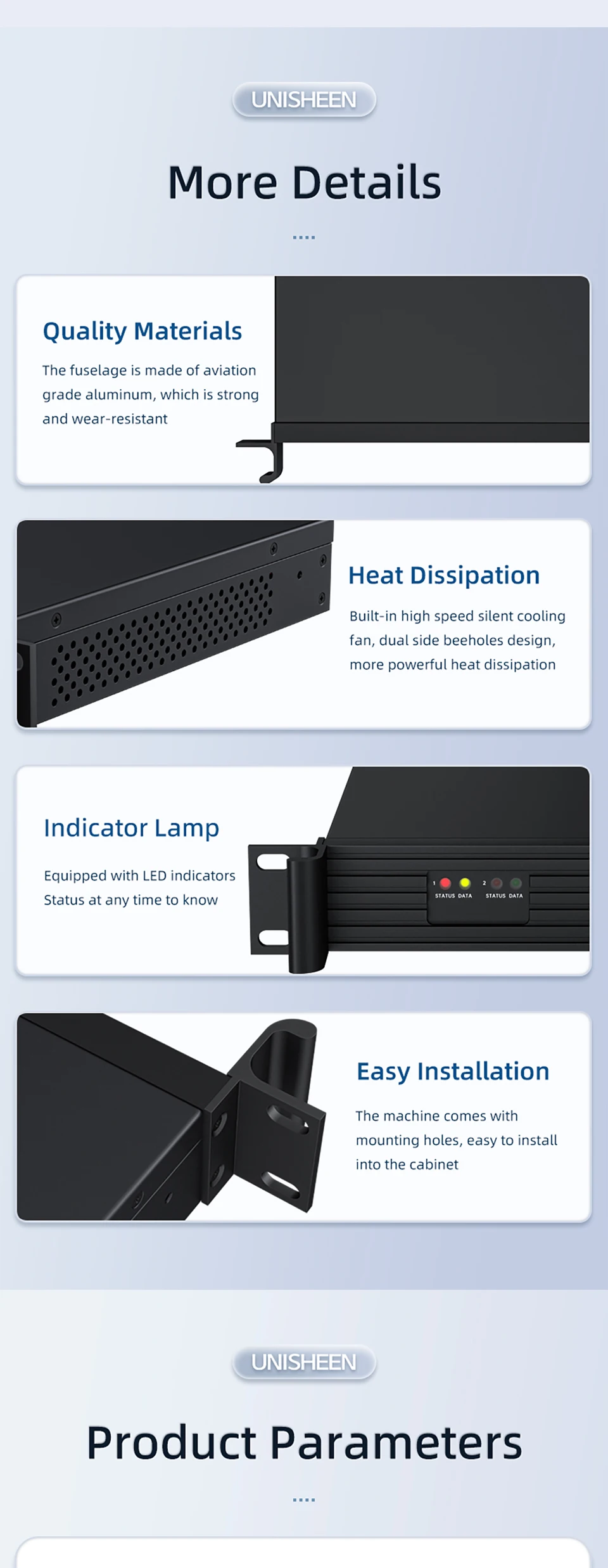 Unisheen Tech 1U Rack SDI Video Encoder H.265 H.264 Video Encoder for ...