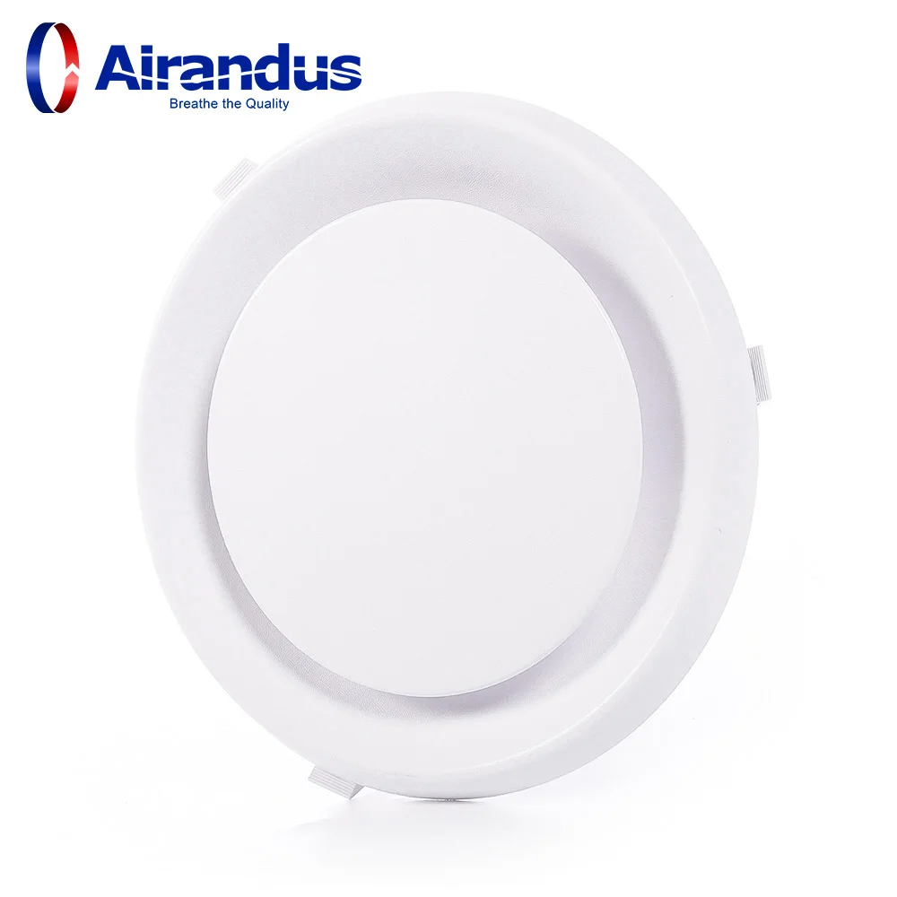 Hvac systems parts factory price Australian plastic Round Plaque Diffuser for Air Conditioning ...
